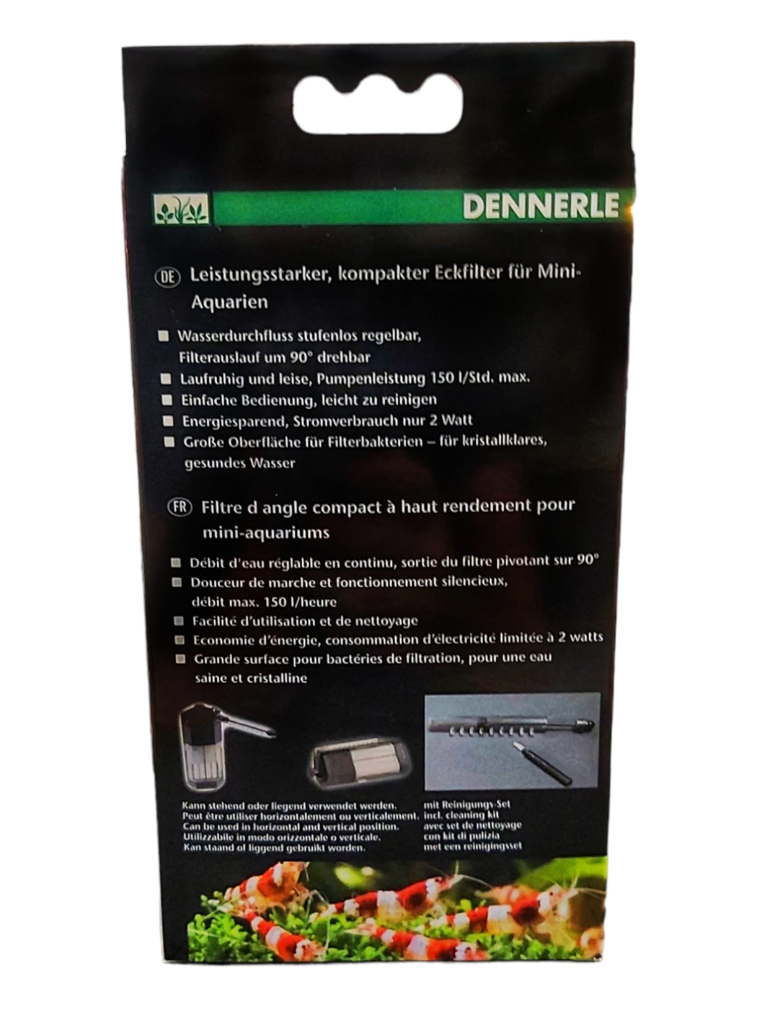 Dennerle Nano Eckfilter – Nano Aquariumfilter - Aquaristikwelt-Dresden